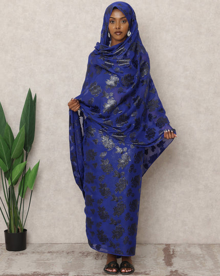 Brown Somali Silk Chiffon Velvet Makmal Dirac Fabric, 3.5 Meters – Buy ...