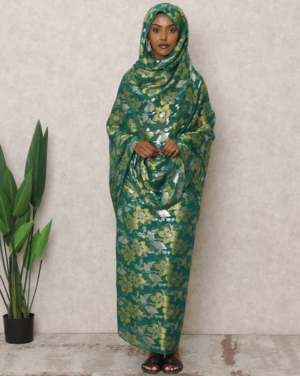 Brown Somali Silk Chiffon Velvet Makmal Dirac Fabric, 3.5 Meters – Buy ...