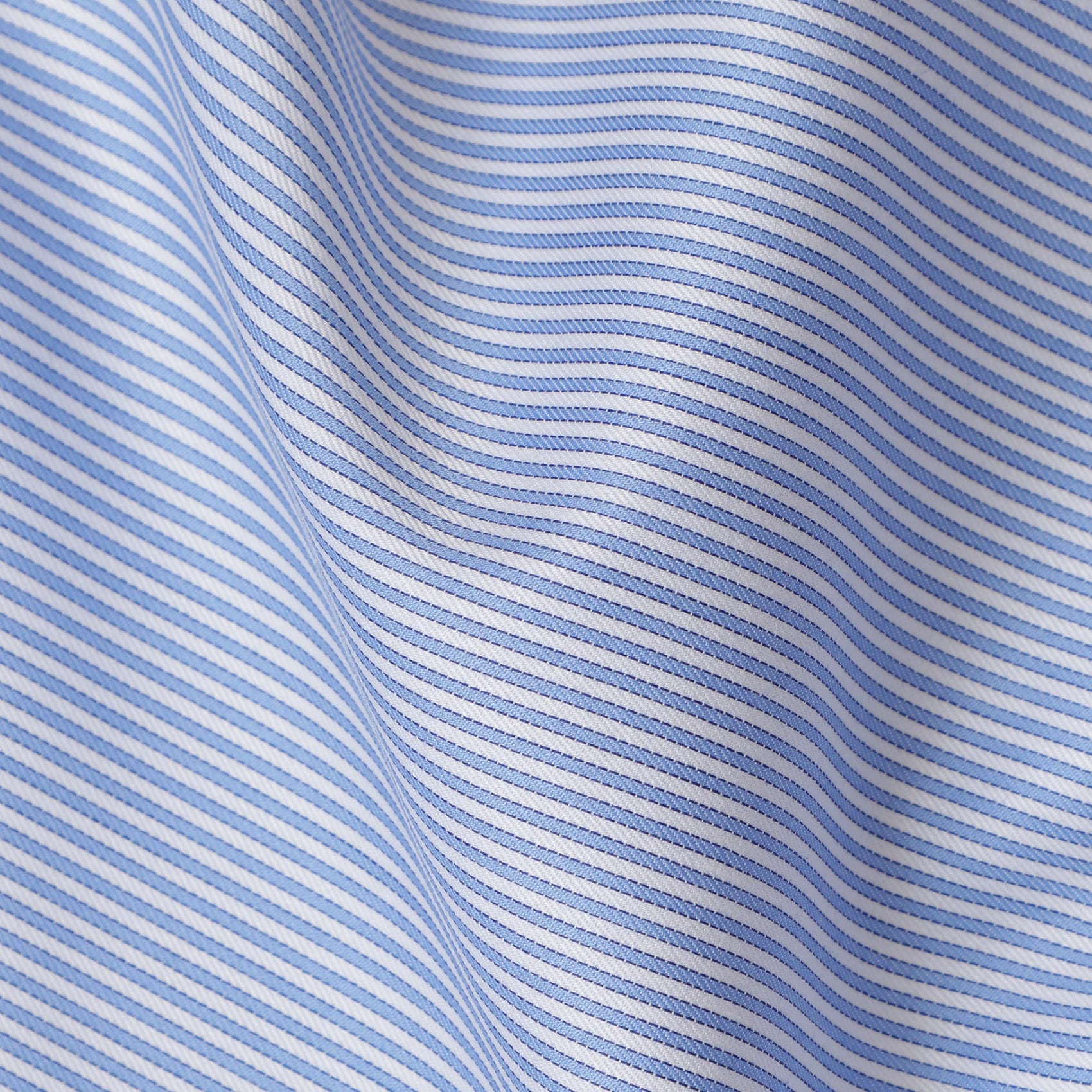 Buy Light Blue & White Micro Striped 100% Cotton Shirting Fabric, 150 ...